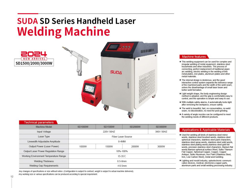 Series Handheld Laser SD1500-2000-3000 - GIA CÔNG TRUNG TÂM CNC MÁY DÁN ...